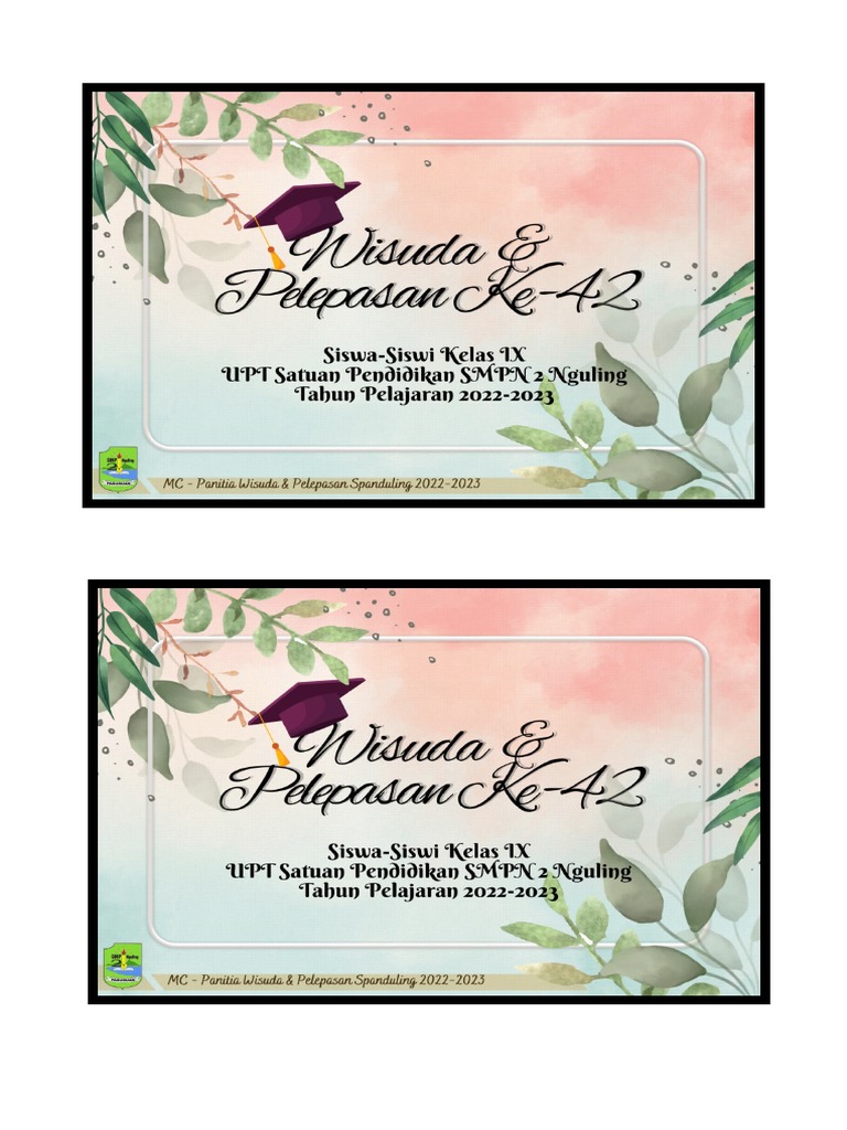 Label Wisuda | PDF