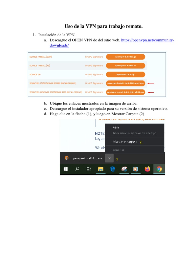 Uso de La VPN para Trabajo Remoto 1 | PDF | Ingeniería de software ...