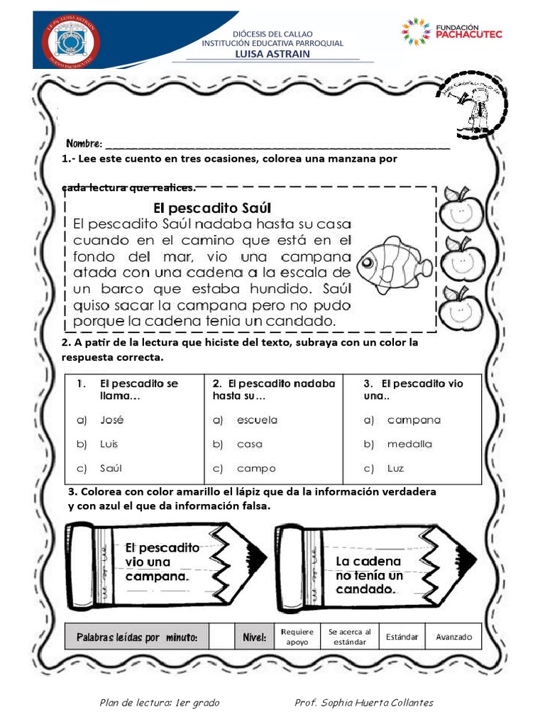 Plan Lector 1ro - 30 de Junio | PDF