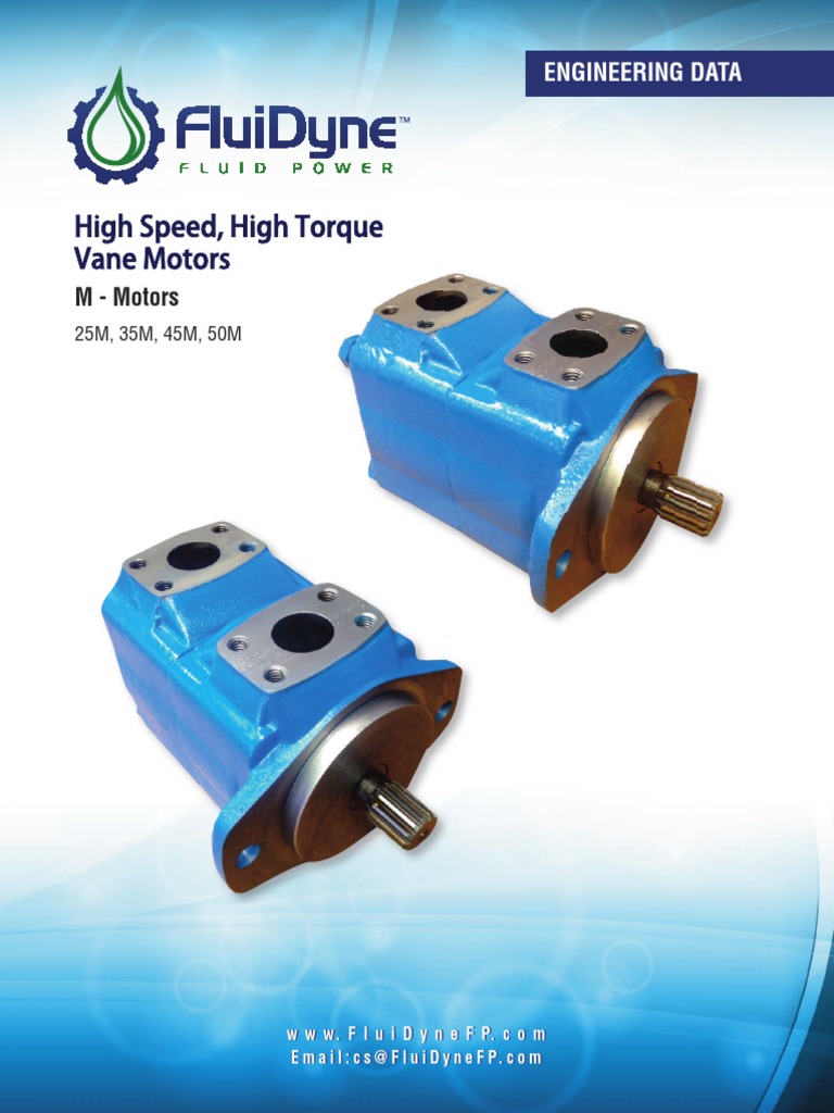 High Torque Vane Motors Guide | PDF | Electric Motor | Gear