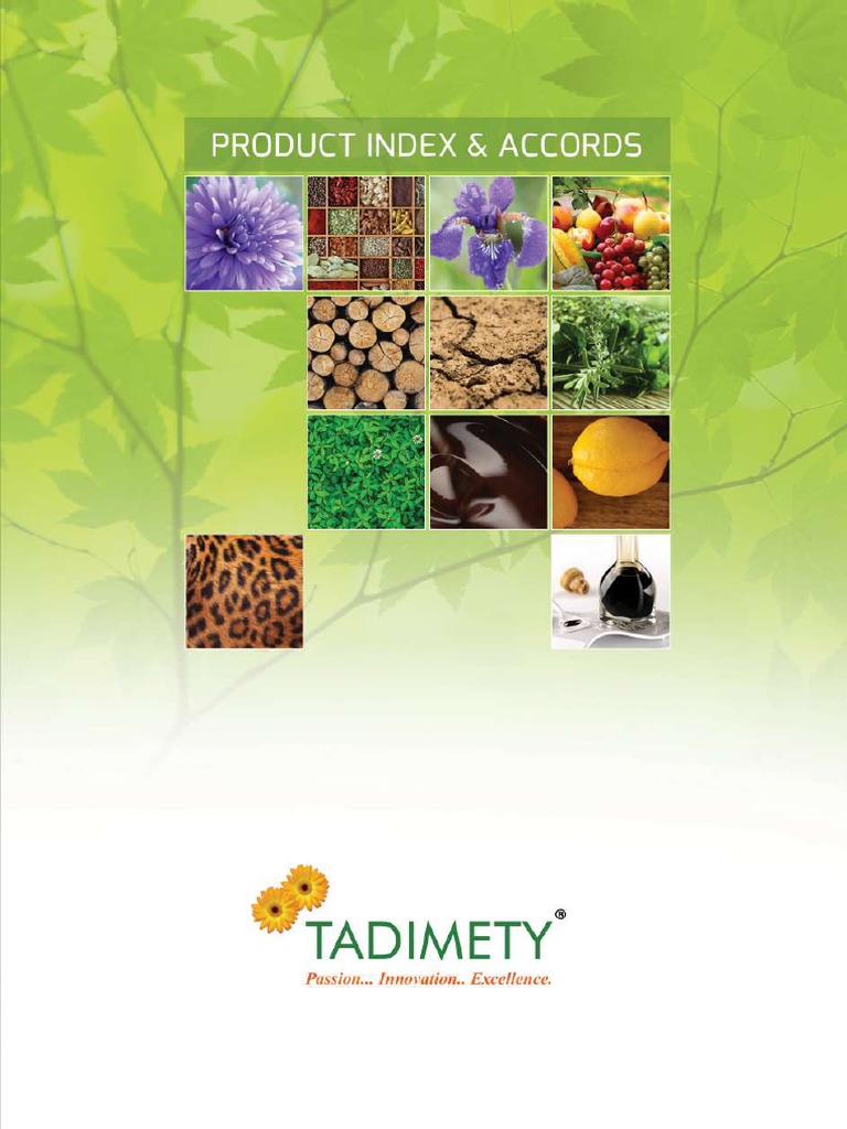 Product Index and Accords - Dec 2019 | PDF