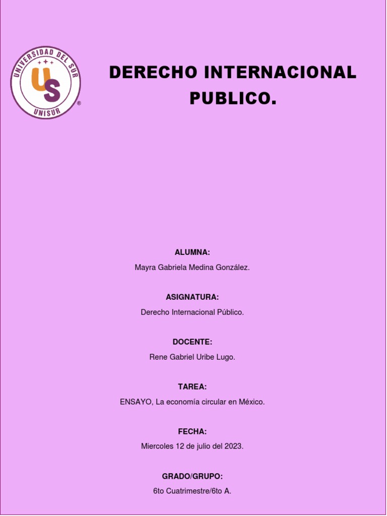 La Economia Circular en Mexico | PDF | México | Gobierno