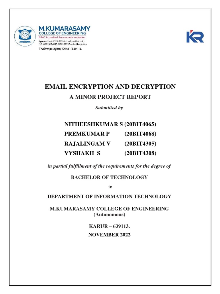 Email Encryption & Decryption | PDF | Unified Modeling Language ...