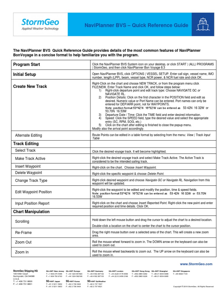 NaviPlanner BVS QRG 8.3 | PDF