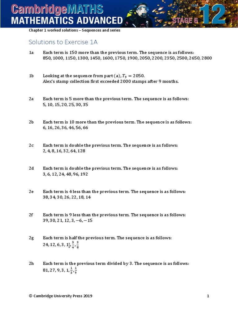 Chapter 1 Worked Solutions | PDF | Numbers | Discrete Mathematics