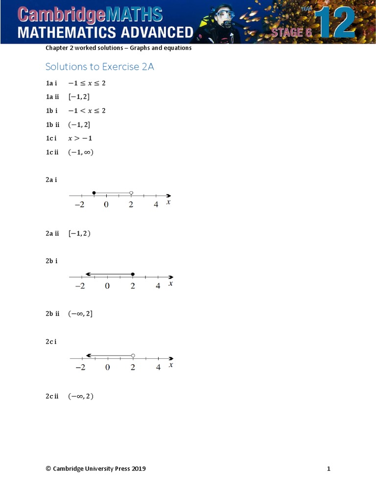 Chapter 2 Worked Solutions | PDF | Asymptote | Function (Mathematics)