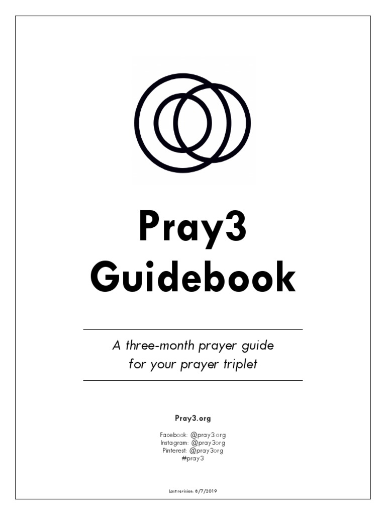 Pray3 Guidebook | PDF | Prayer | Confession (Religion)
