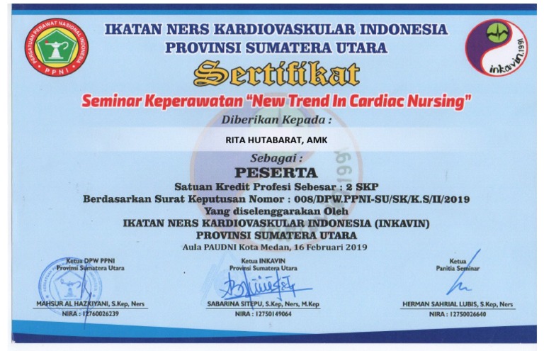 Sertifikat Inkavin | PDF