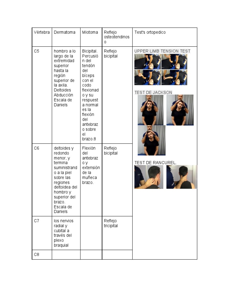 Evaluación Neurológica de C5 a C7 | PDF