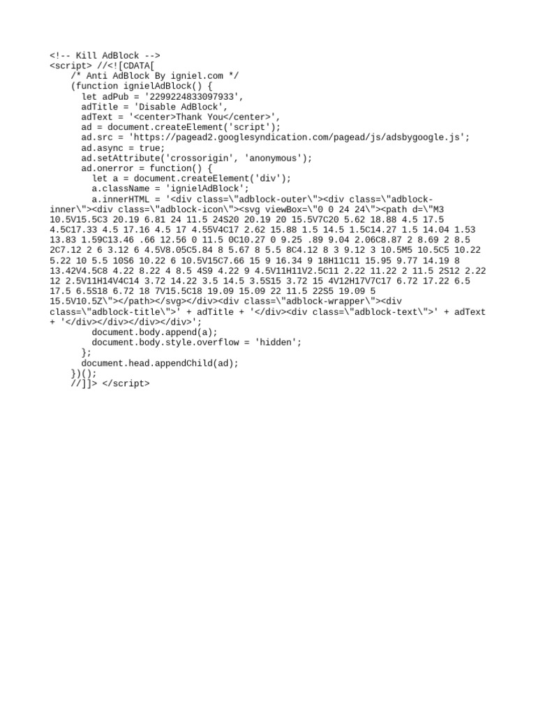Anti Adblock | PDF