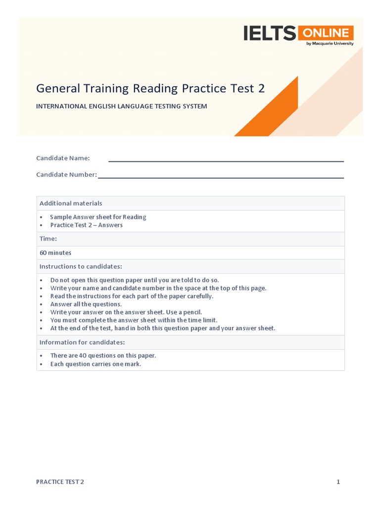 IELTS General Training Reading Test 2 | PDF | Zoo