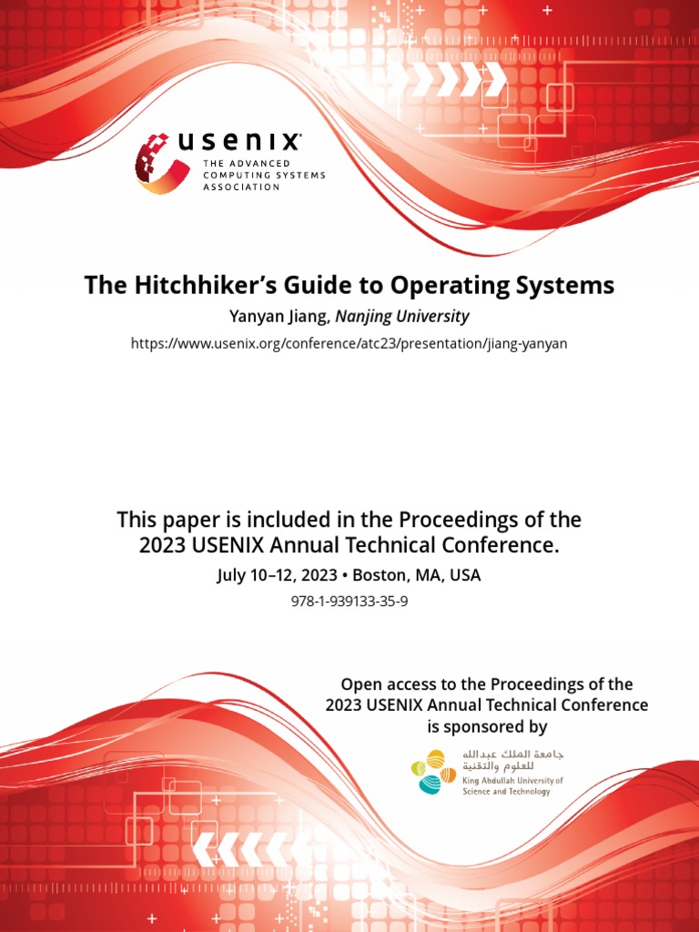 The Hitchhikers Guide To Operating Systems Pdf Operating System Thread Computing 3618