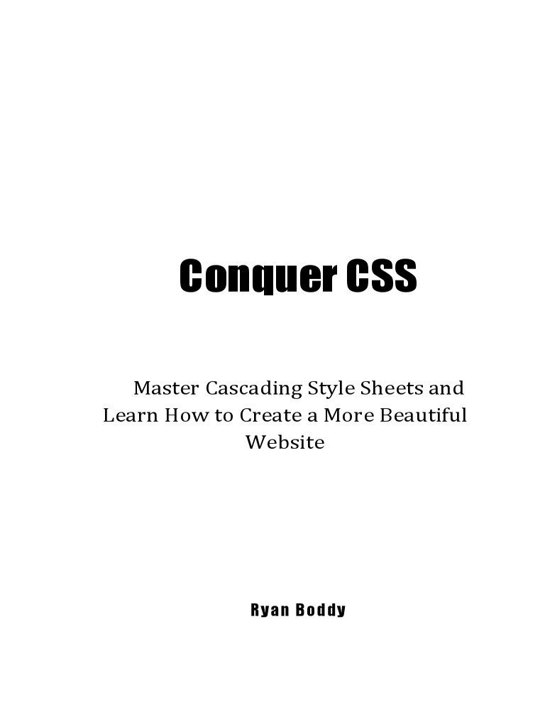Master Css Pdf Html Html Element