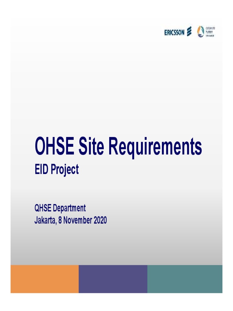 OHSE Site Requirements | PDF