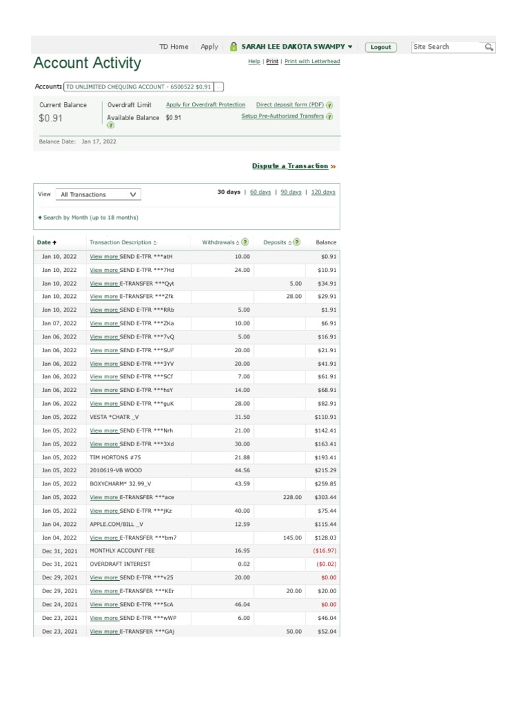 Accounts Overview | PDF