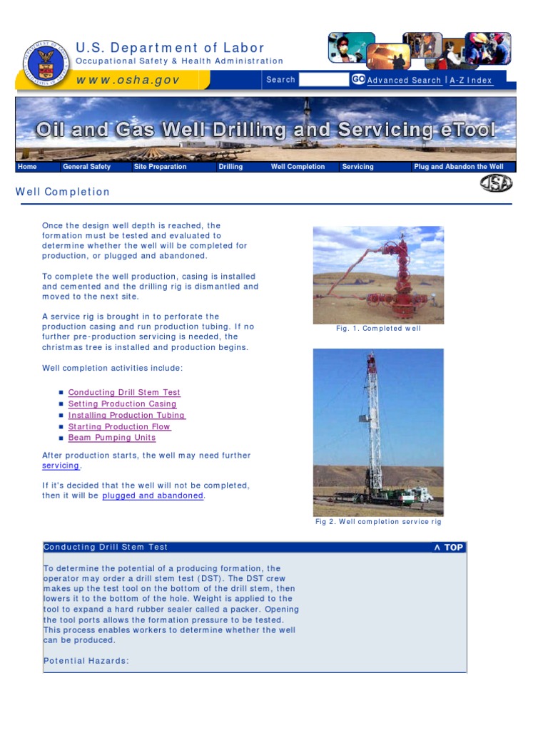 Oil and Gas Well Completion Task | PDF | Casing (Borehole) | Blowout ...