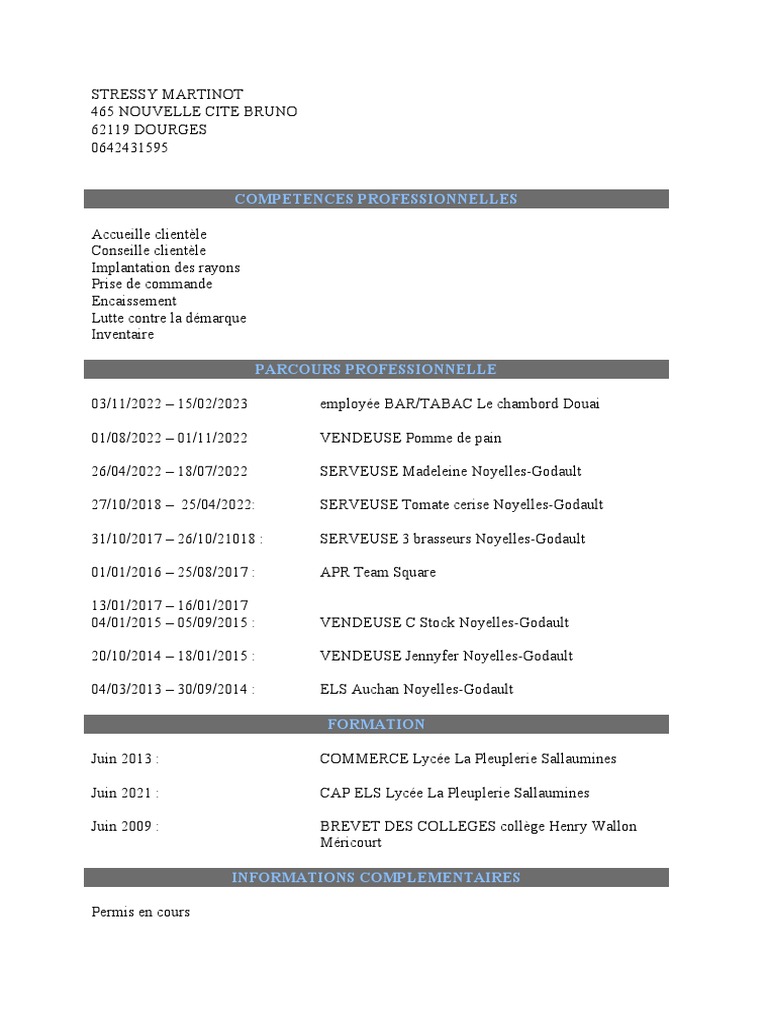 CV 7 | PDF | Maison et jardin