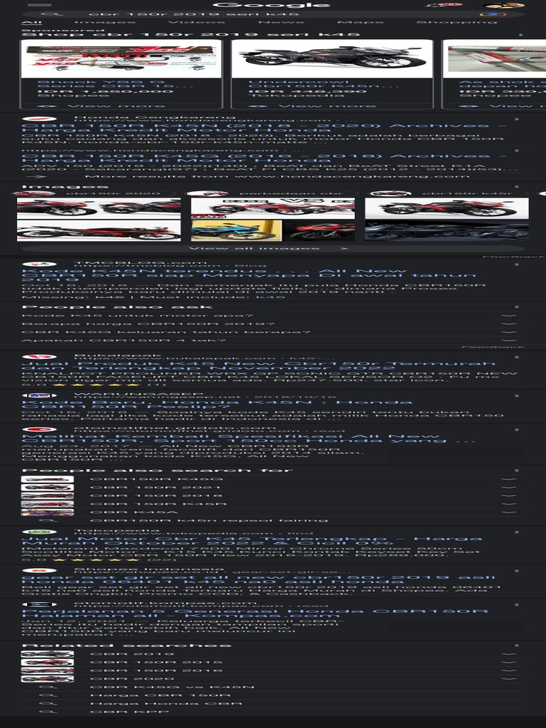 CBR 150r 2019 Seri k45 - Google Search | PDF