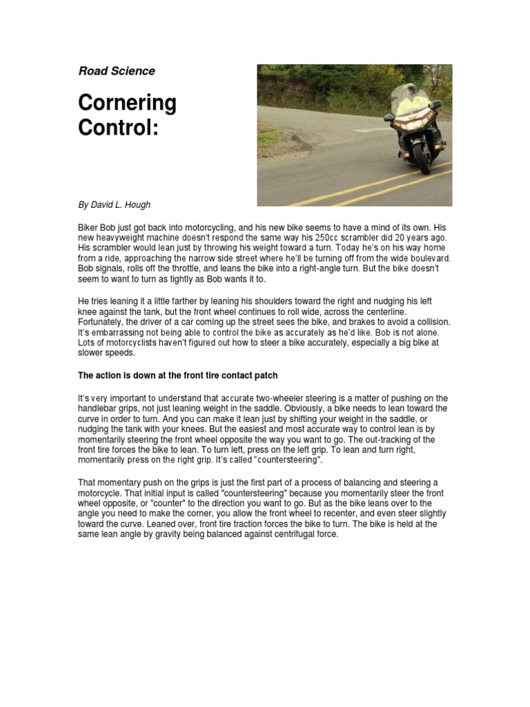 Cornering Control | PDF | Land Vehicles | Mechanical Engineering
