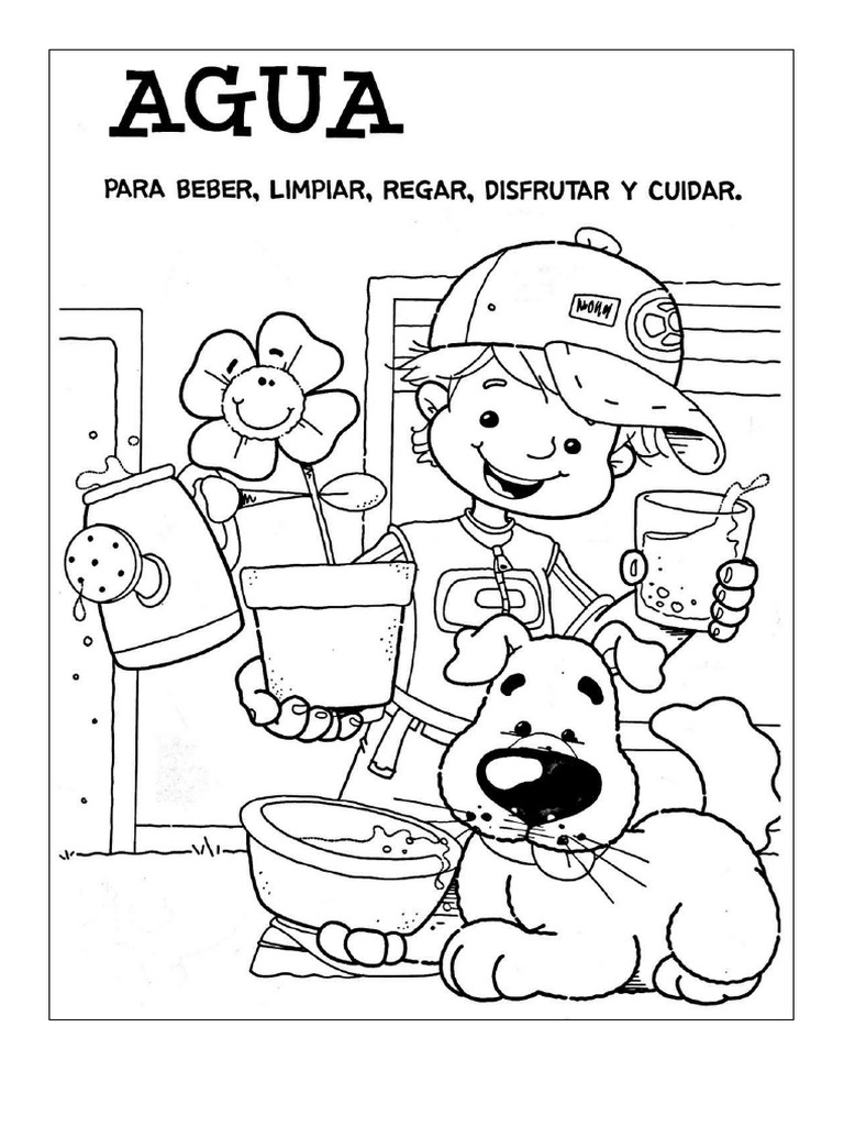 Día Mundial Del Agua - Hojas para Colorear | PDF