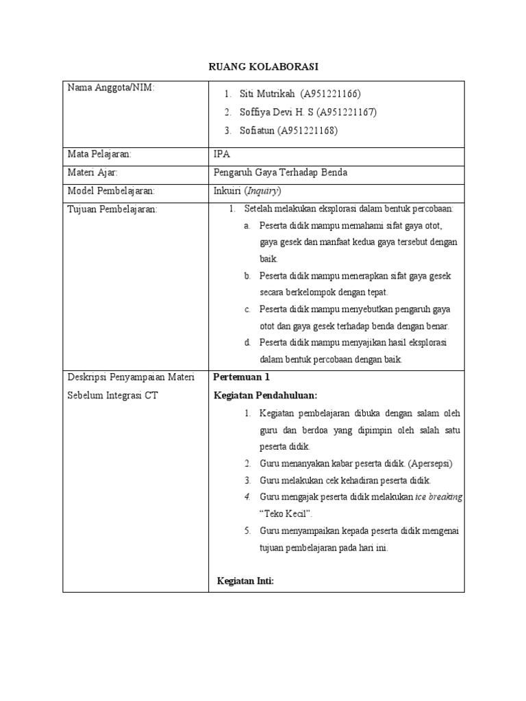 KELAS A_SEL.09.2-T6-4 Ruang Kolaborasi_Dimas Setyo Aji_221135255 | PDF