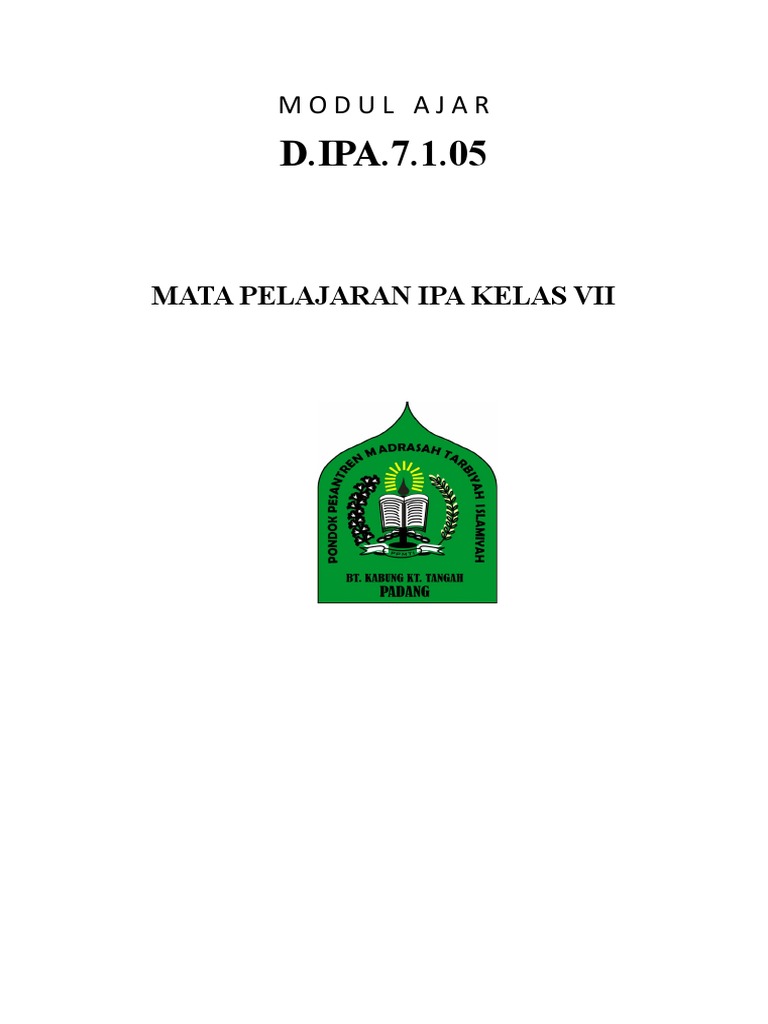 Format Modul Ajar MTSS TI BATANG KABUNG | PDF