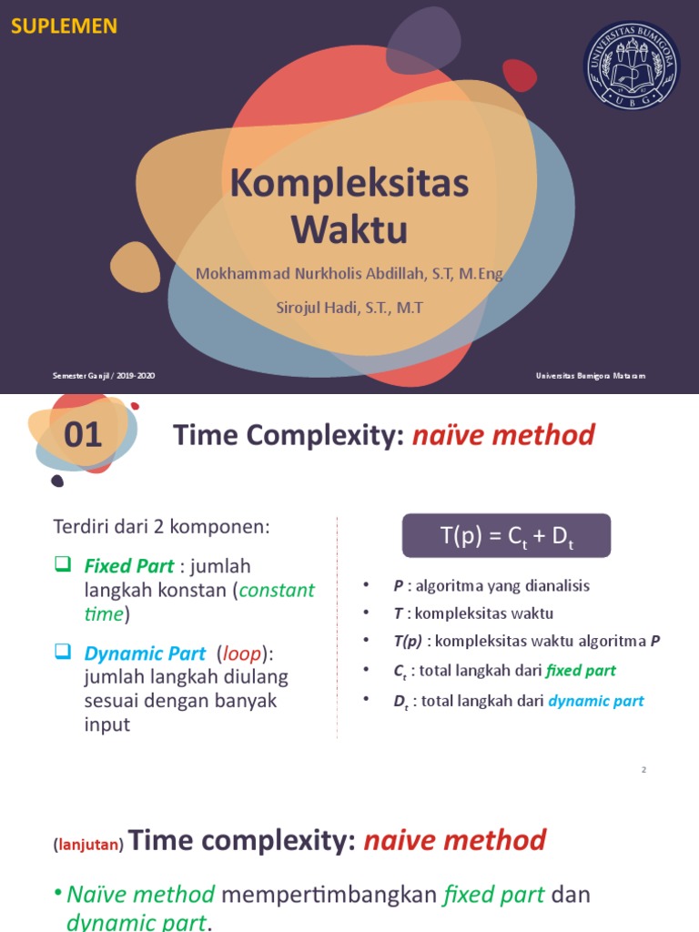 2. Suplemen - Time Complexity | PDF