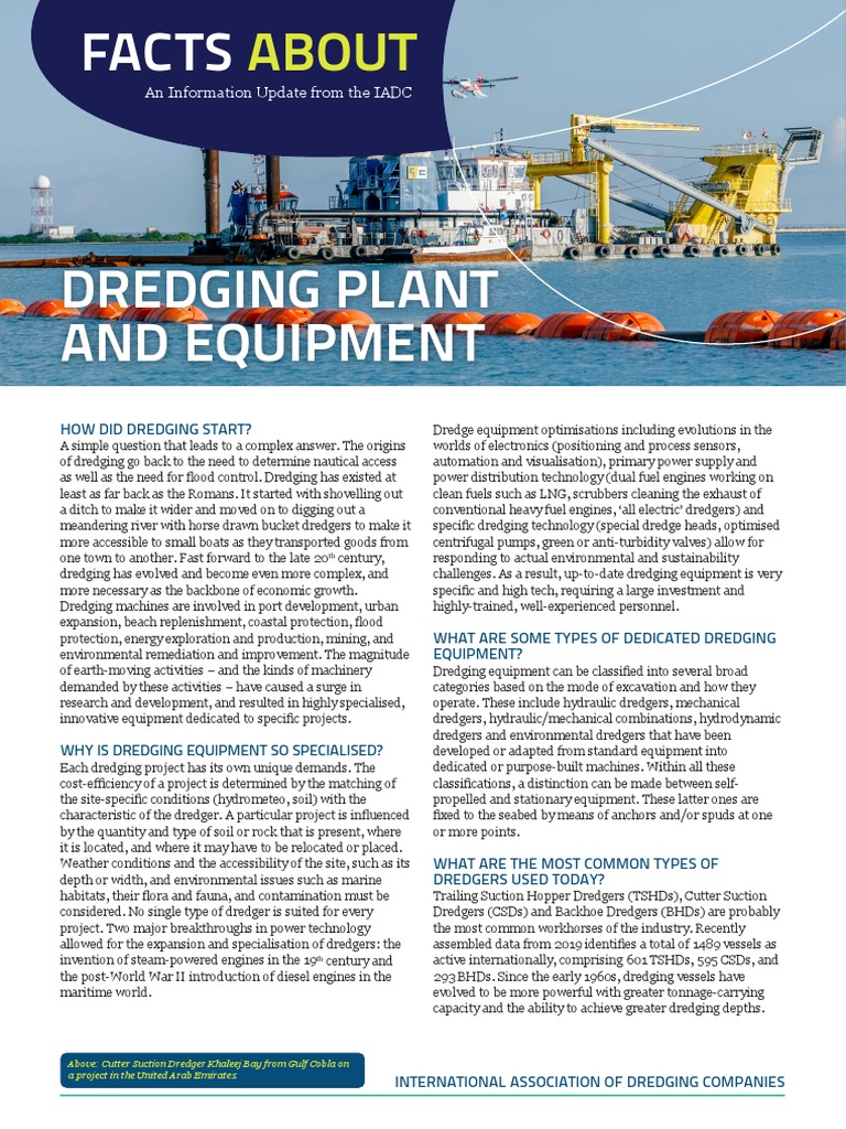 Dredging Plant and Equipment | PDF | Dredging | Civil Engineering