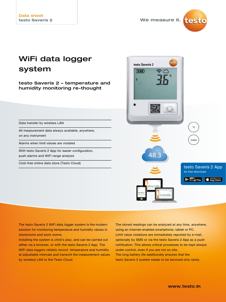 Testo Saveris 2 | Download Free PDF | Wi Fi | Cloud Computing