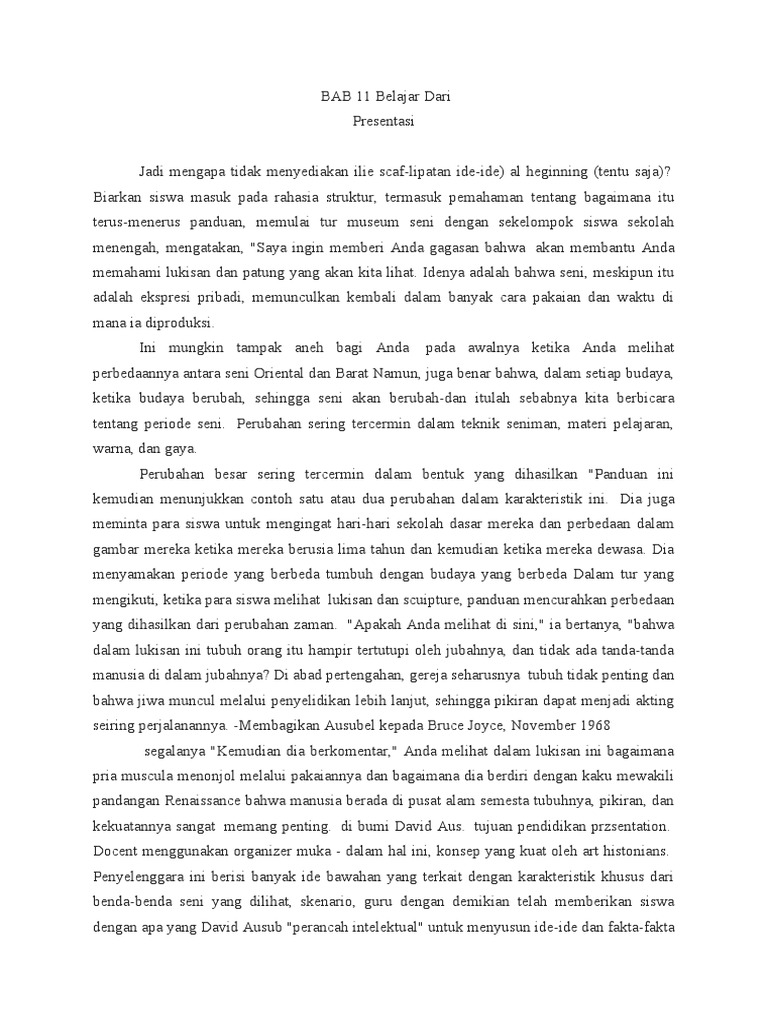 Bab 11 Belajar Dari Persentasi | PDF