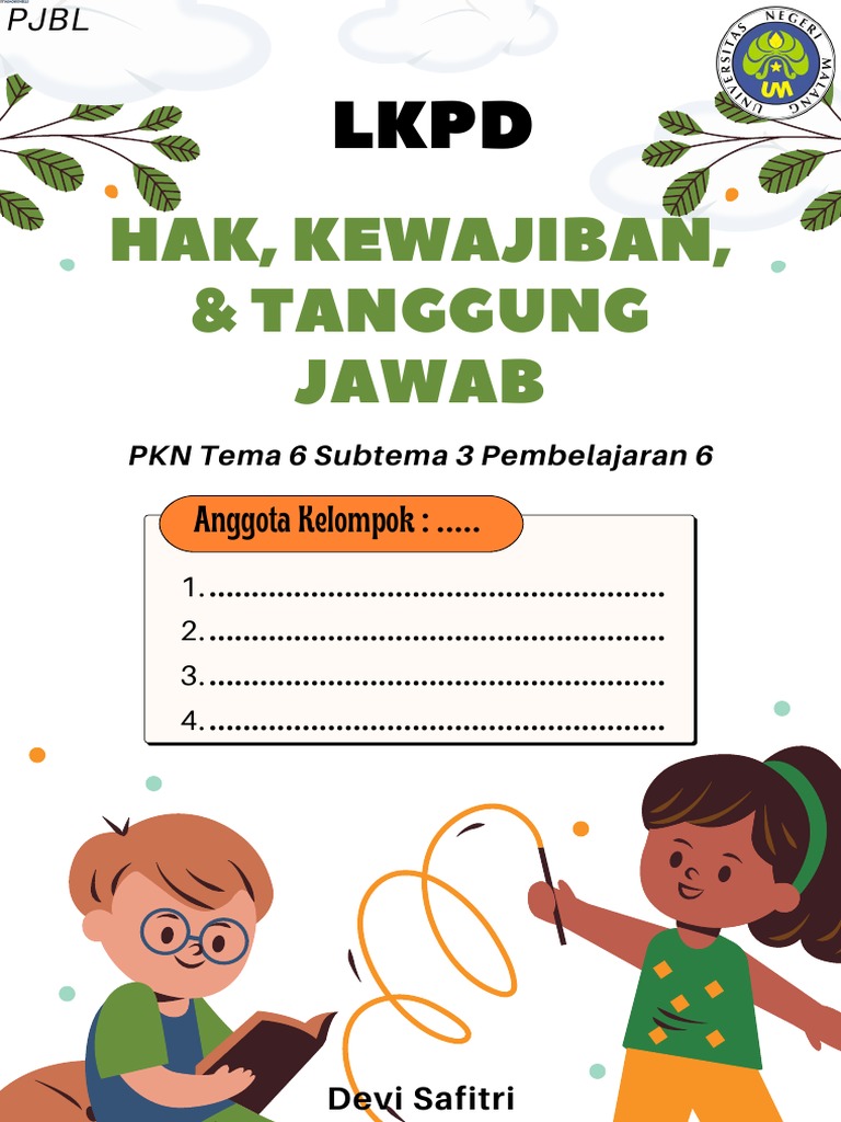 Lkpd Hak Dan Kewajiban 4 Pdf 