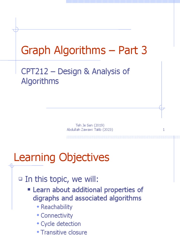 CPT212 - Graphs Pt.3 (ELearn) | PDF | Graph Theory | Mathematical Relations
