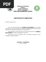 Certificate Intramurals | PDF | Philippines