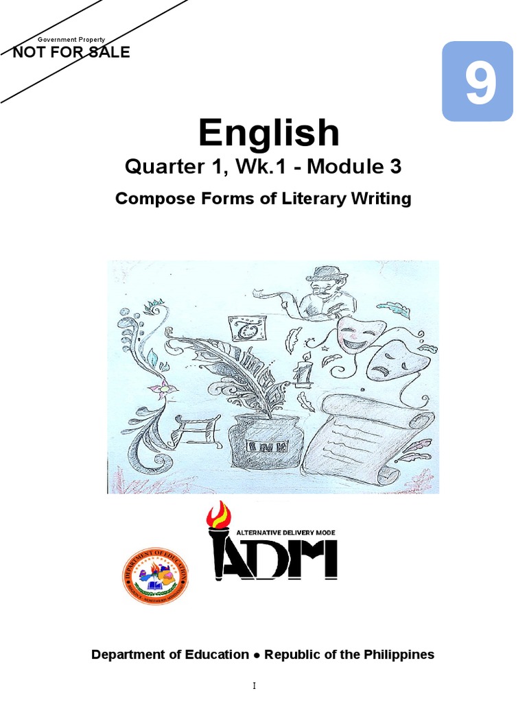Eng9 q1 Mod3 Compose Forms of Literary Writing Version3 | PDF | William Shakespeare | Poetry