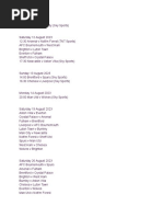 Mercury Fixtures Mega List Today | PDF | Sports Leagues | Association ...