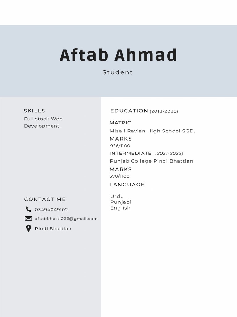 Aftab Ahmad | PDF