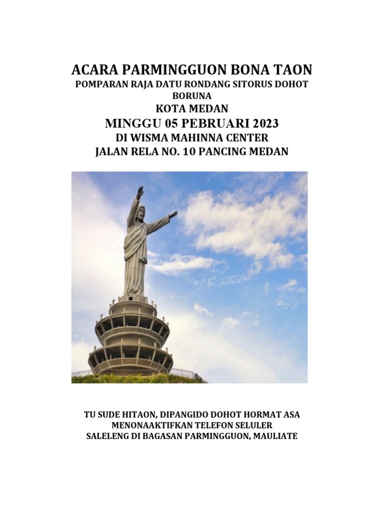 Acara Parmingguon Bona Taon | PDF