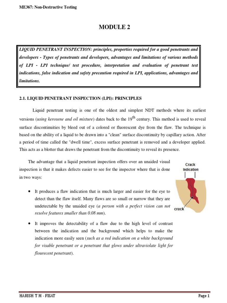NDT Module 2 | PDF | Ultraviolet | Materials