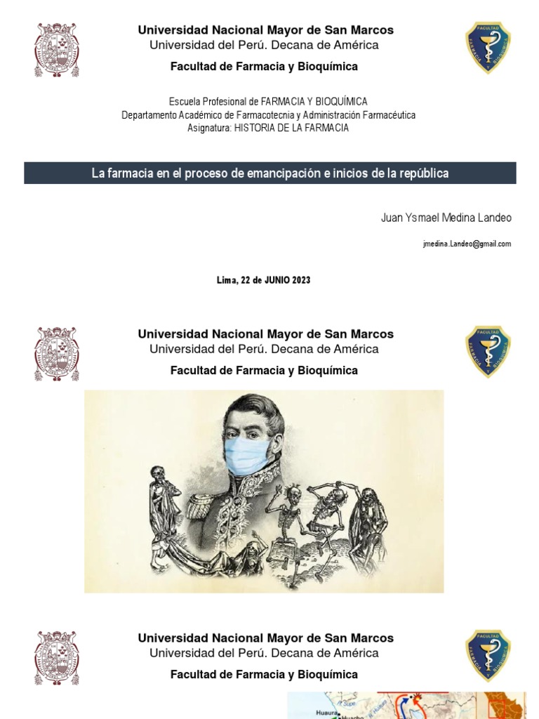 La Farmacia, Emancipación y República | PDF
