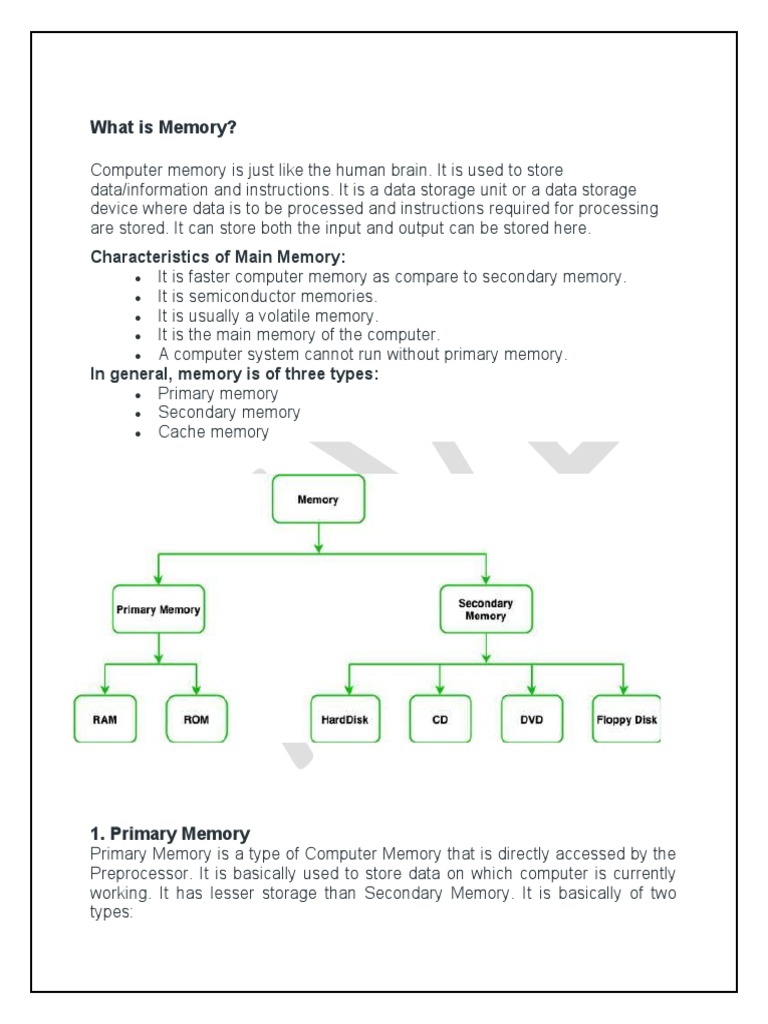 Chap 1 | PDF | Read Only Memory | Computer Data Storage