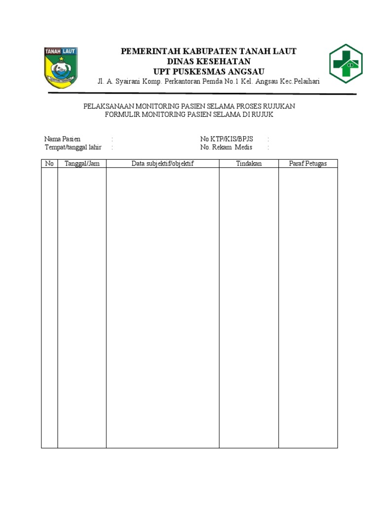 3.7.2.3 Form Monitoring Proses Rujuk Balik | PDF
