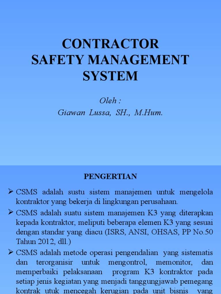 CSMS 1 | PDF