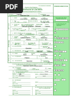 Certificate of Live Birth Form | PDF | Government And Personhood | Family