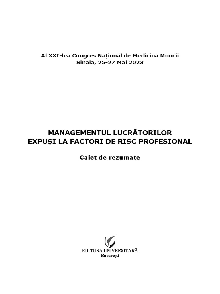 Caiet Rezumate Final 1 | PDF