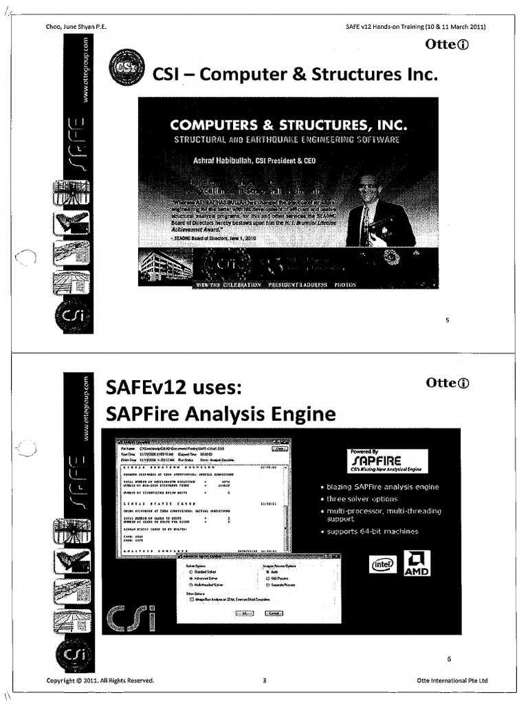 CSI SAFE Course Material | PDF | Mechanical Engineering | Building ...