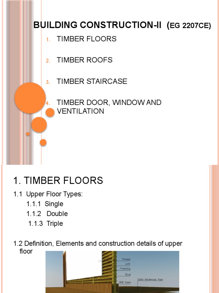 Chapter 1 Timber Floor | PDF | Roof | Real Estate