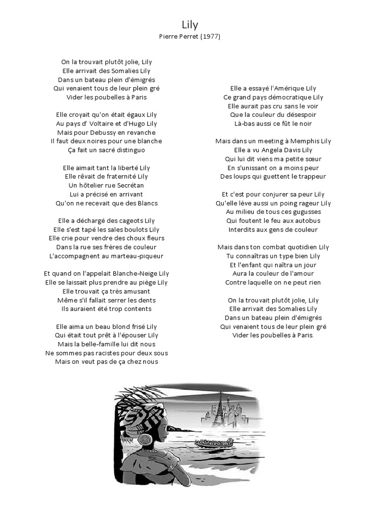 Lily Paroles Et Partition | PDF