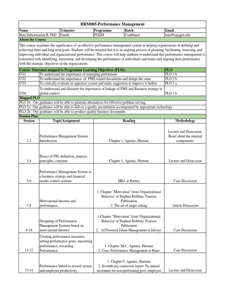 Performance Management | PDF | Performance Appraisal | Performance Management