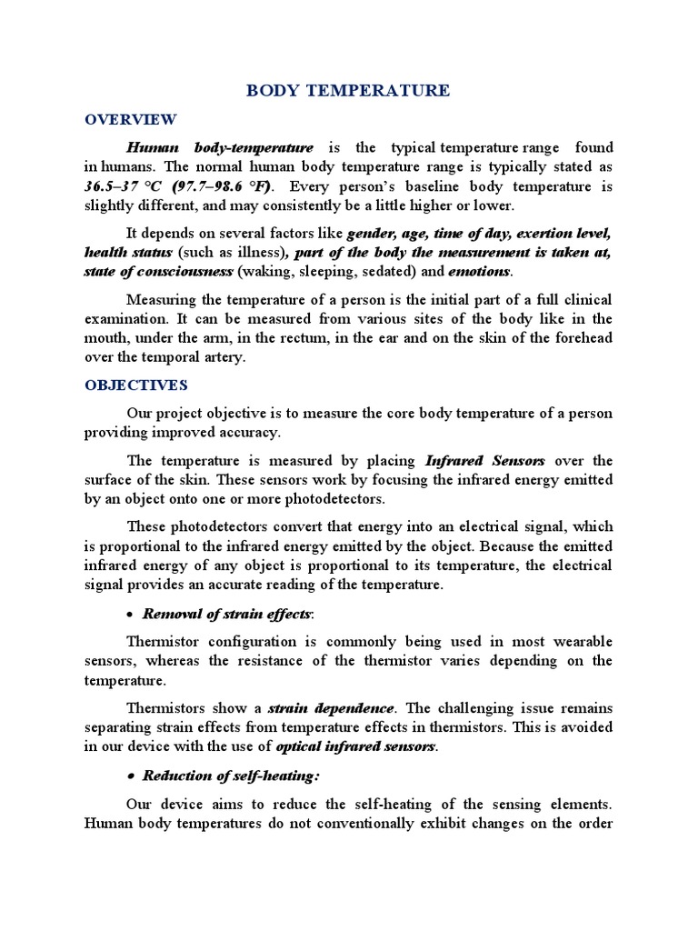 I R I M C Body Temperature | PDF | Sensor | Infrared