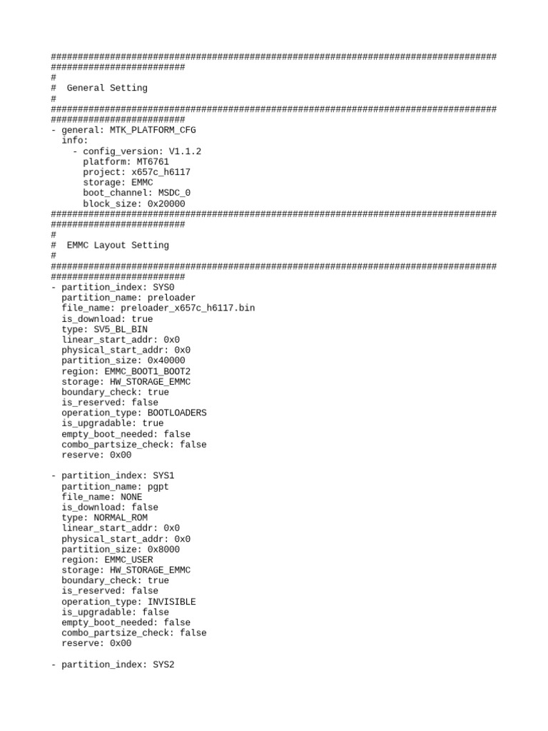 MT6761 Android Scatter | PDF | Information Technology Management | Computer Data Storage